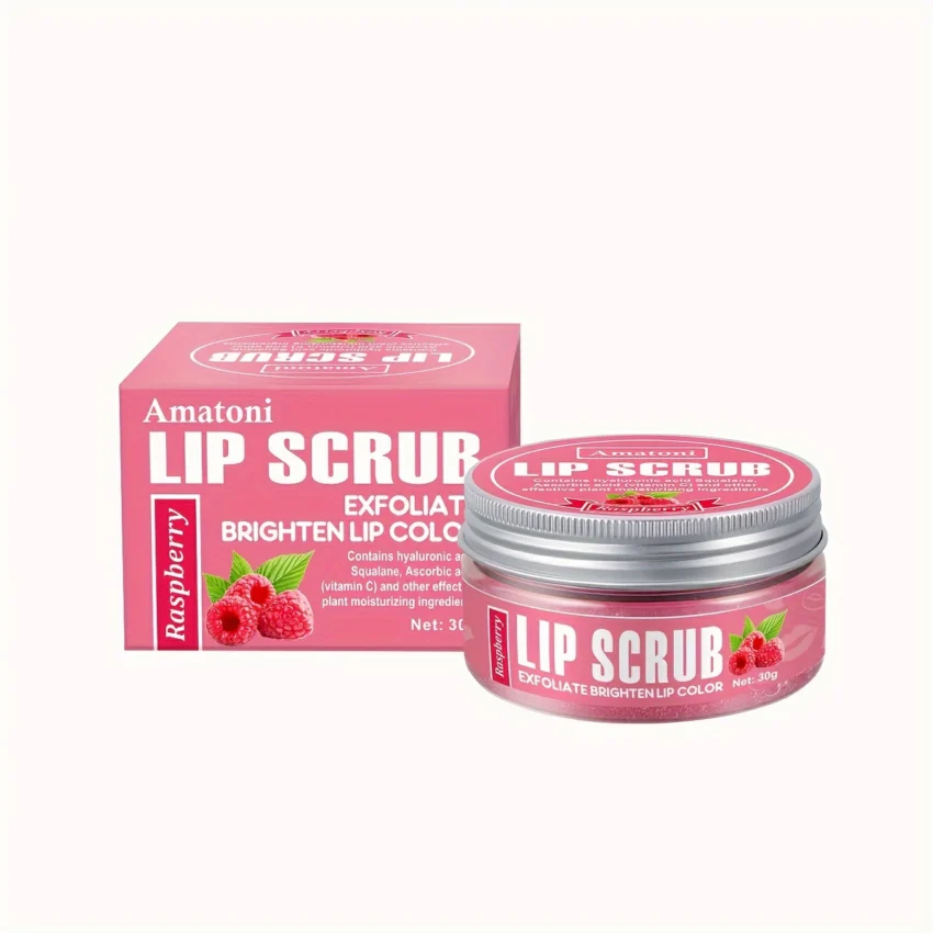 Amatoni - Raspberry Lip Scrub - Styluxie Cometics